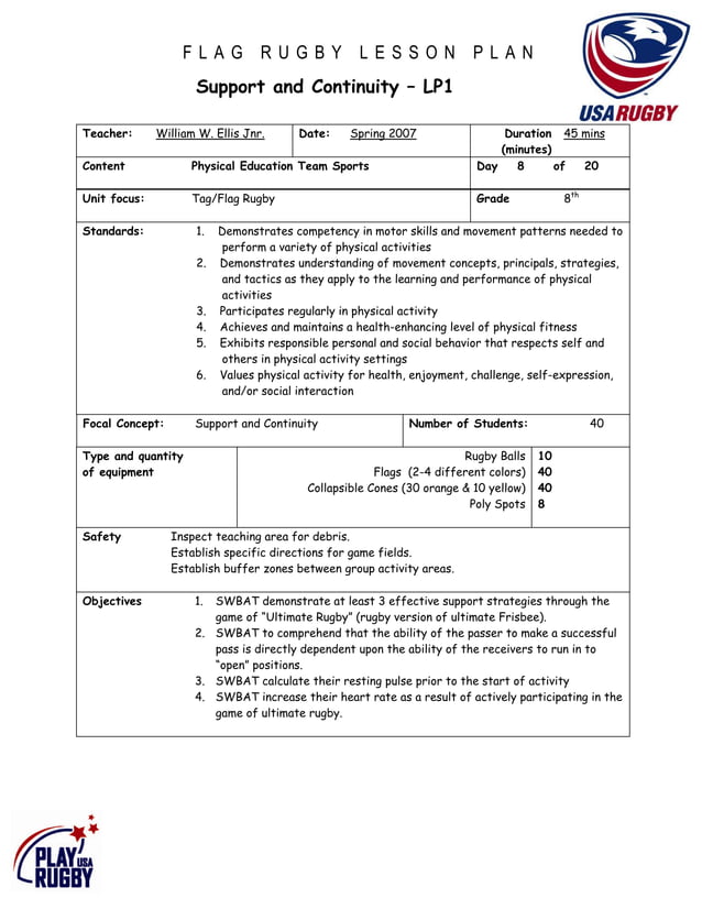 Example lesson plans[1] | PDF