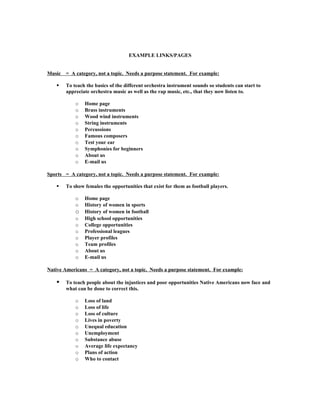 Example links list | PDF