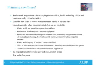 Mitigating COVID-19 Risk During Construction | PPT