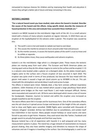 Example model answers 2013 | DOCX