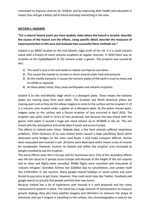 Example model answers 2013 | PDF