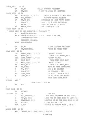 Example MVS Console Interface | PDF