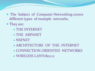 Example networks | PPTX
