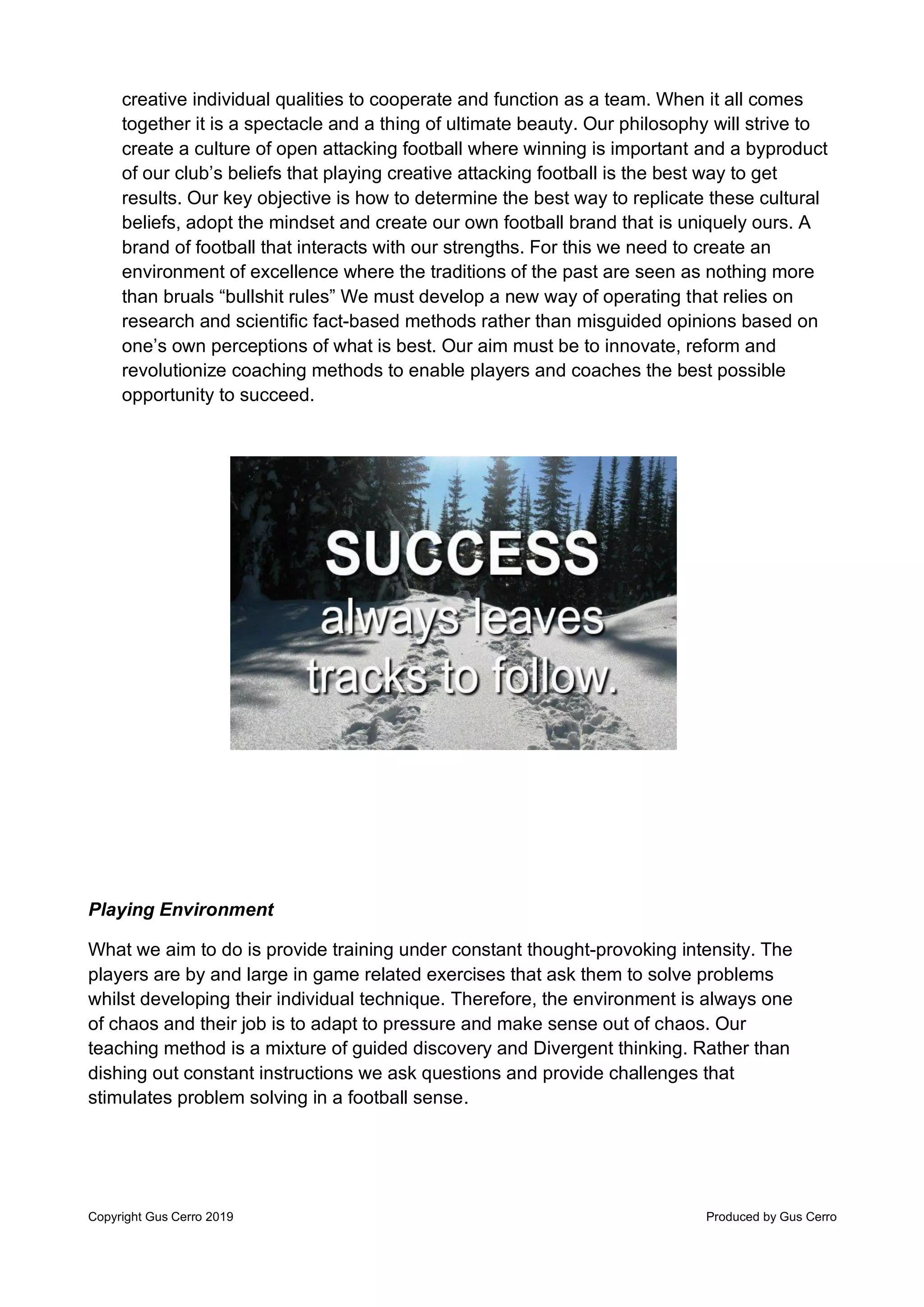 Example of a club mission statement; curriculum | PDF