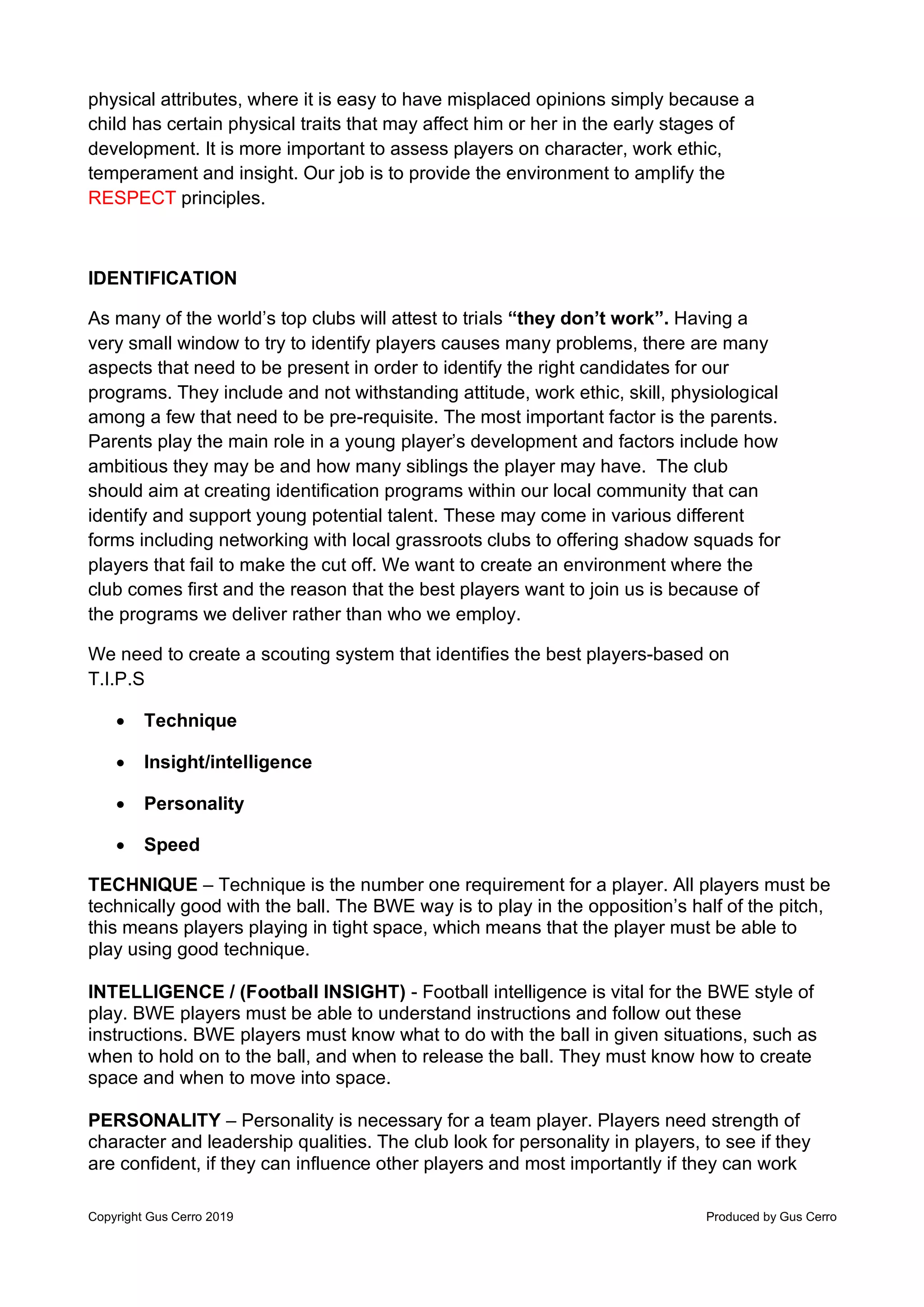 Example of a club mission statement; curriculum | PDF