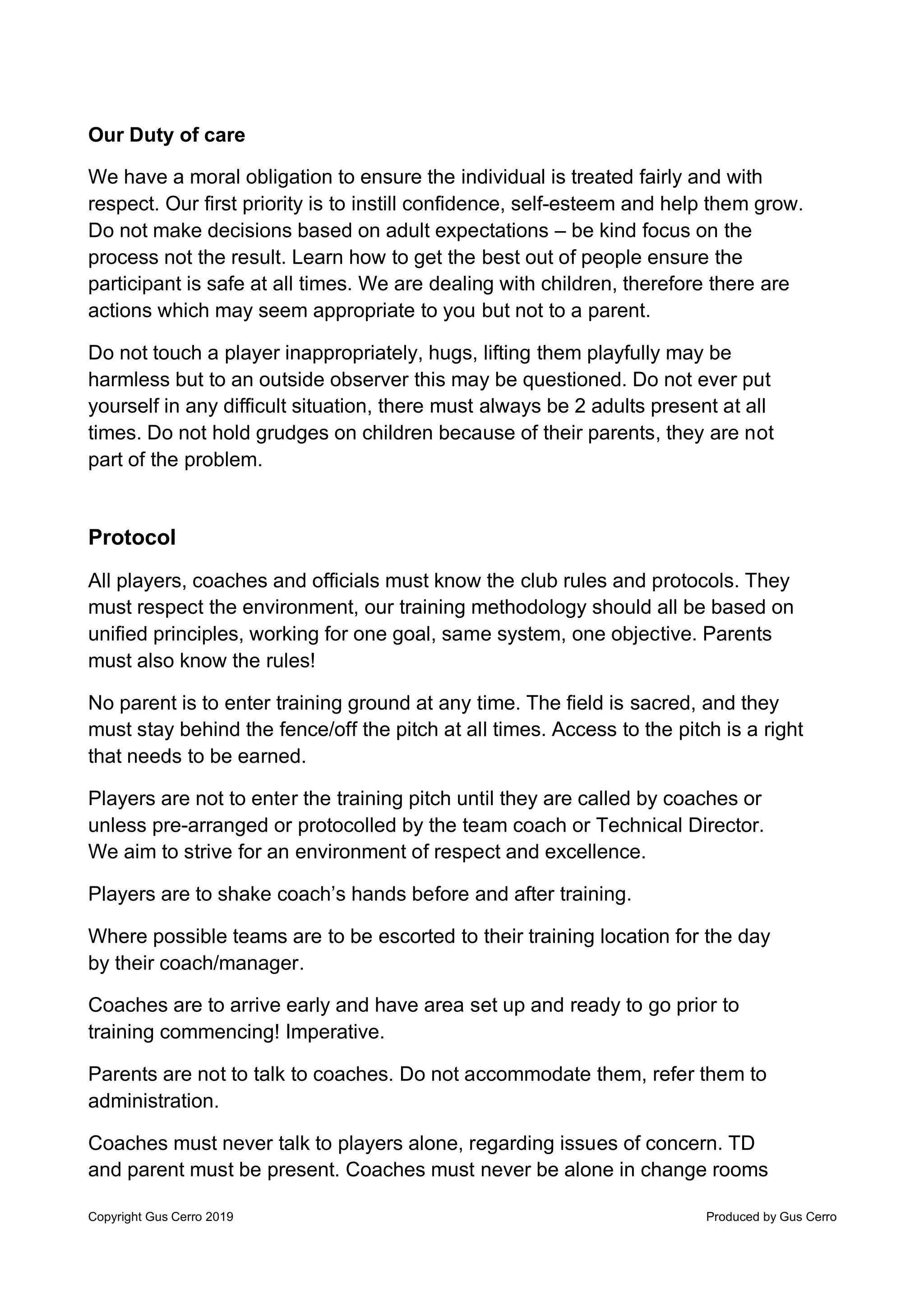 Example of a club mission statement; curriculum | PDF