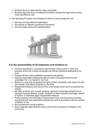 Example of a club mission statement; curriculum | PDF