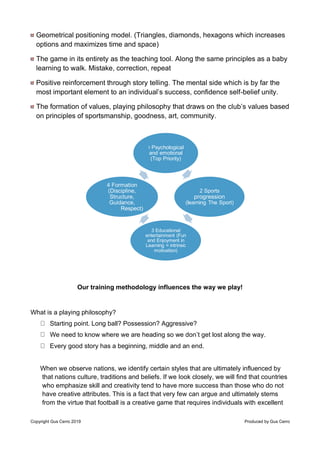 Example of a club mission statement; curriculum | PDF