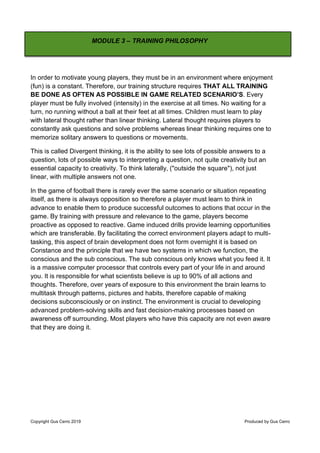 Example of a club mission statement; curriculum | PDF