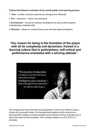 Example of a club mission statement; curriculum | PDF