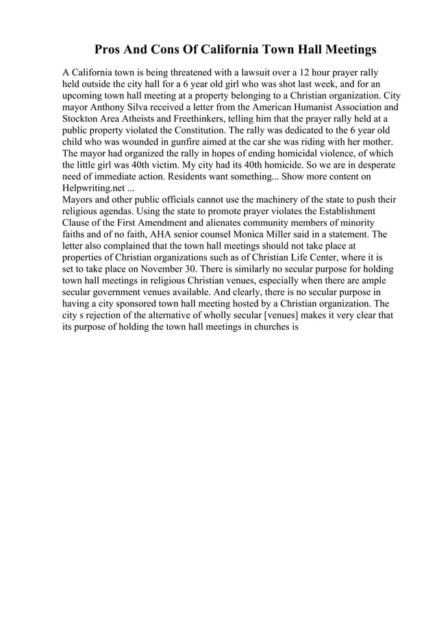 Example Of A College Persuasive Essay | PDF