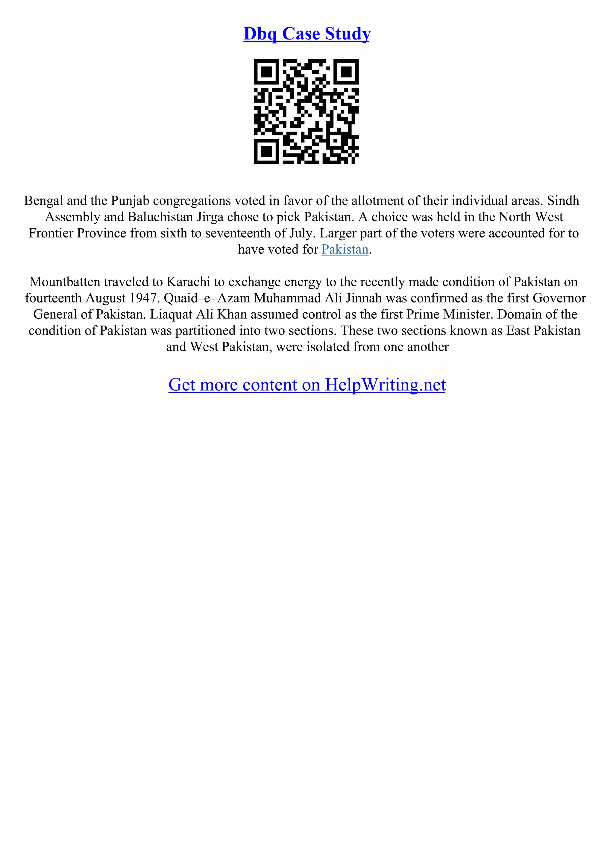 Example Of A Dbq Essay | PDF