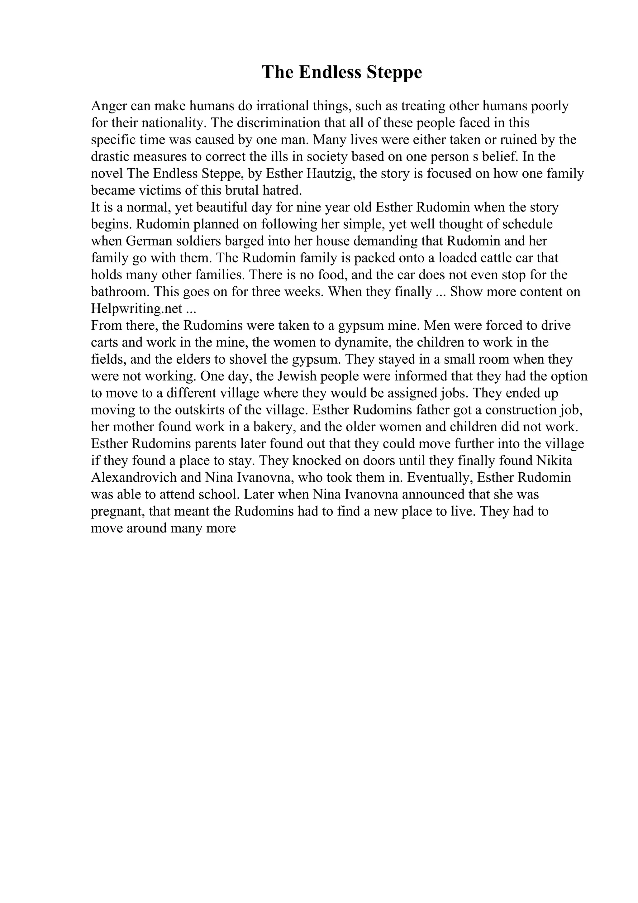 Example Of A Formal Essay | PDF