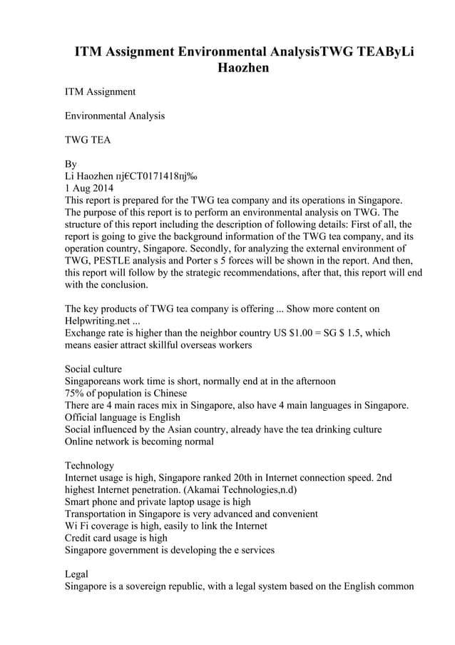 Example Of A Formal Essay | PDF