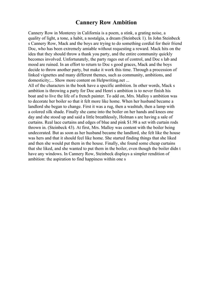 Example Of A Good Descriptive Essay | PDF