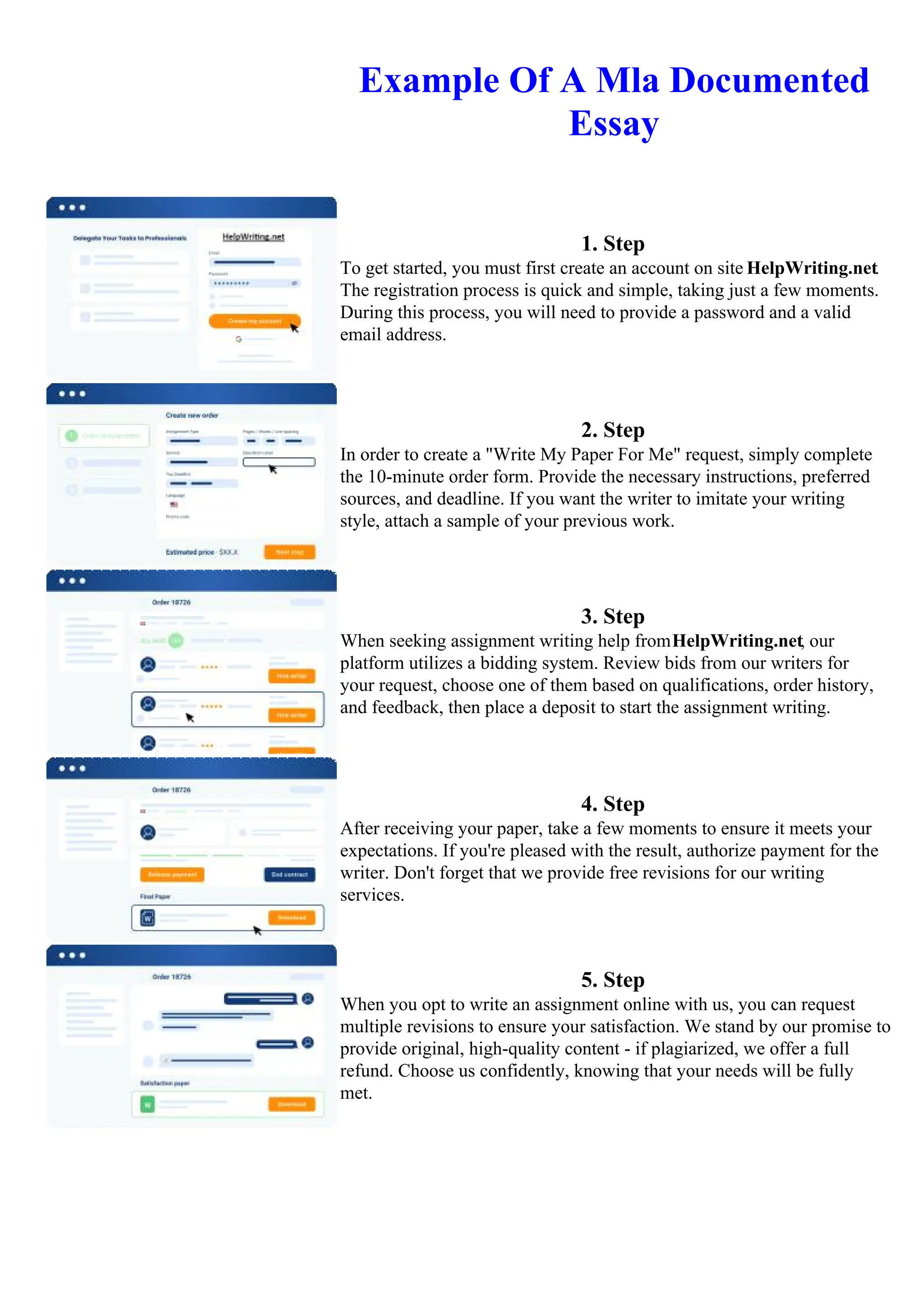 Example Of A Mla Documented Essay | PDF