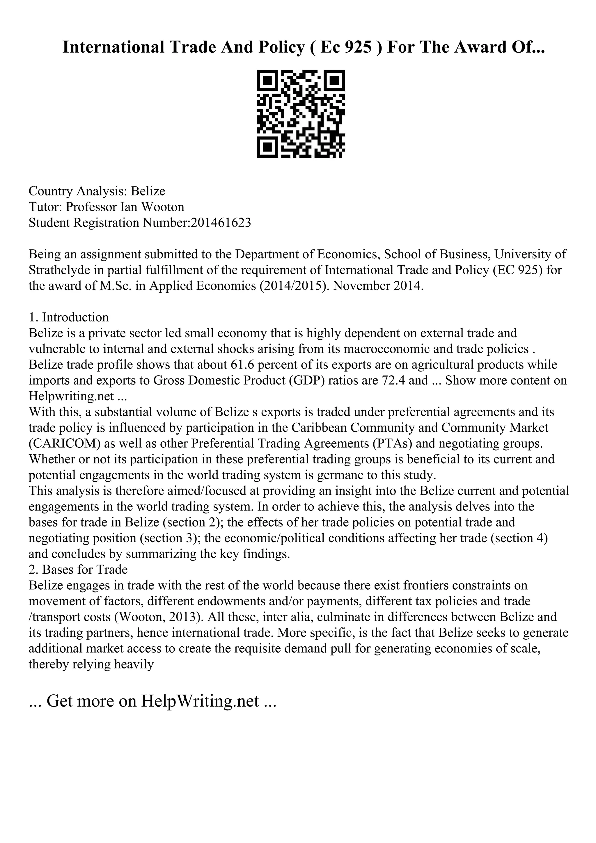 Example Of A Mla Documented Essay | PDF