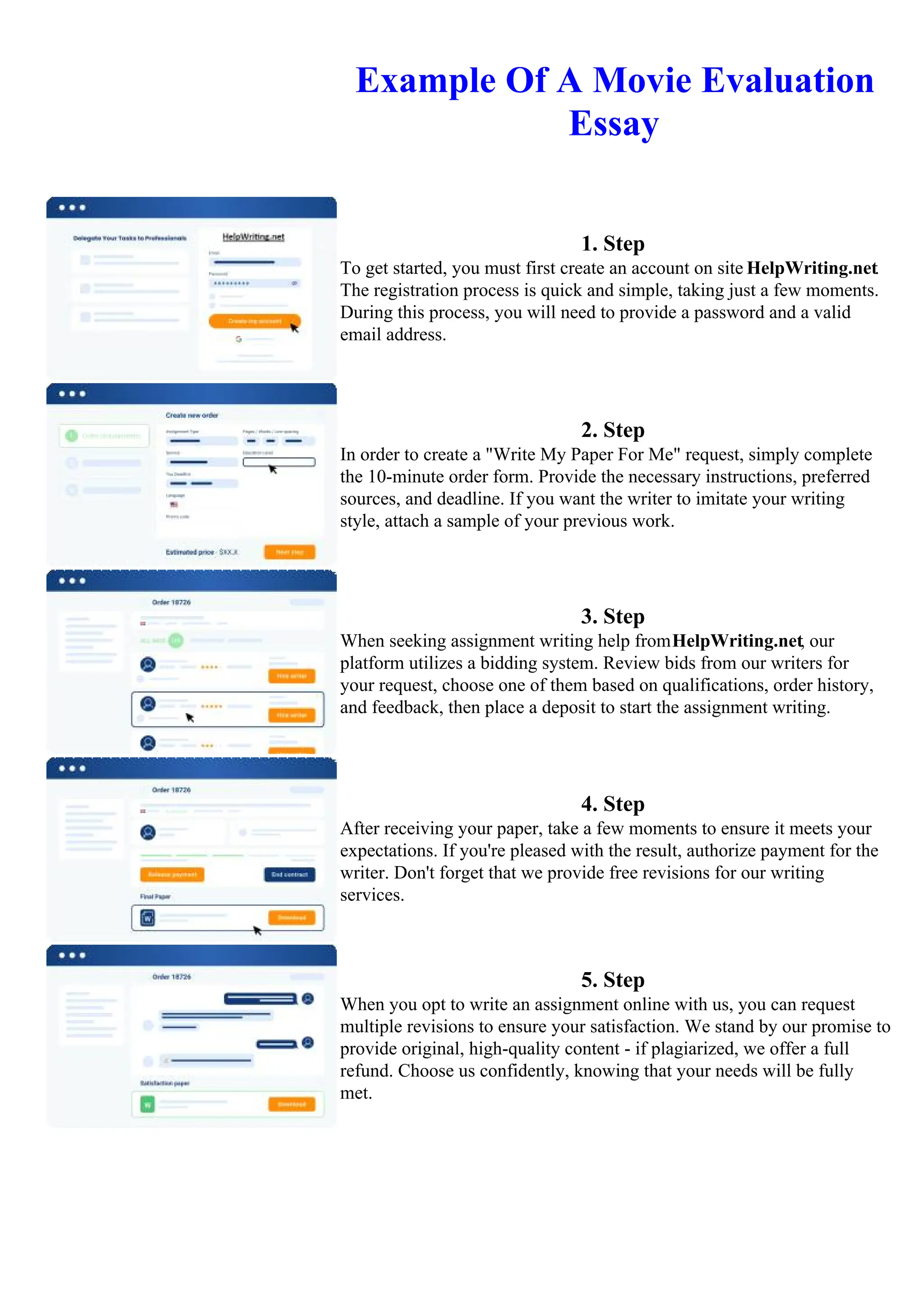 Example Of A Movie Evaluation Essay | PDF