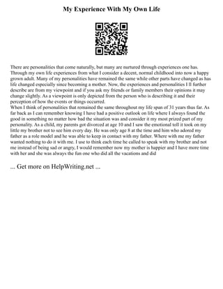 Example Of An Apa Research Paper Outline | PDF