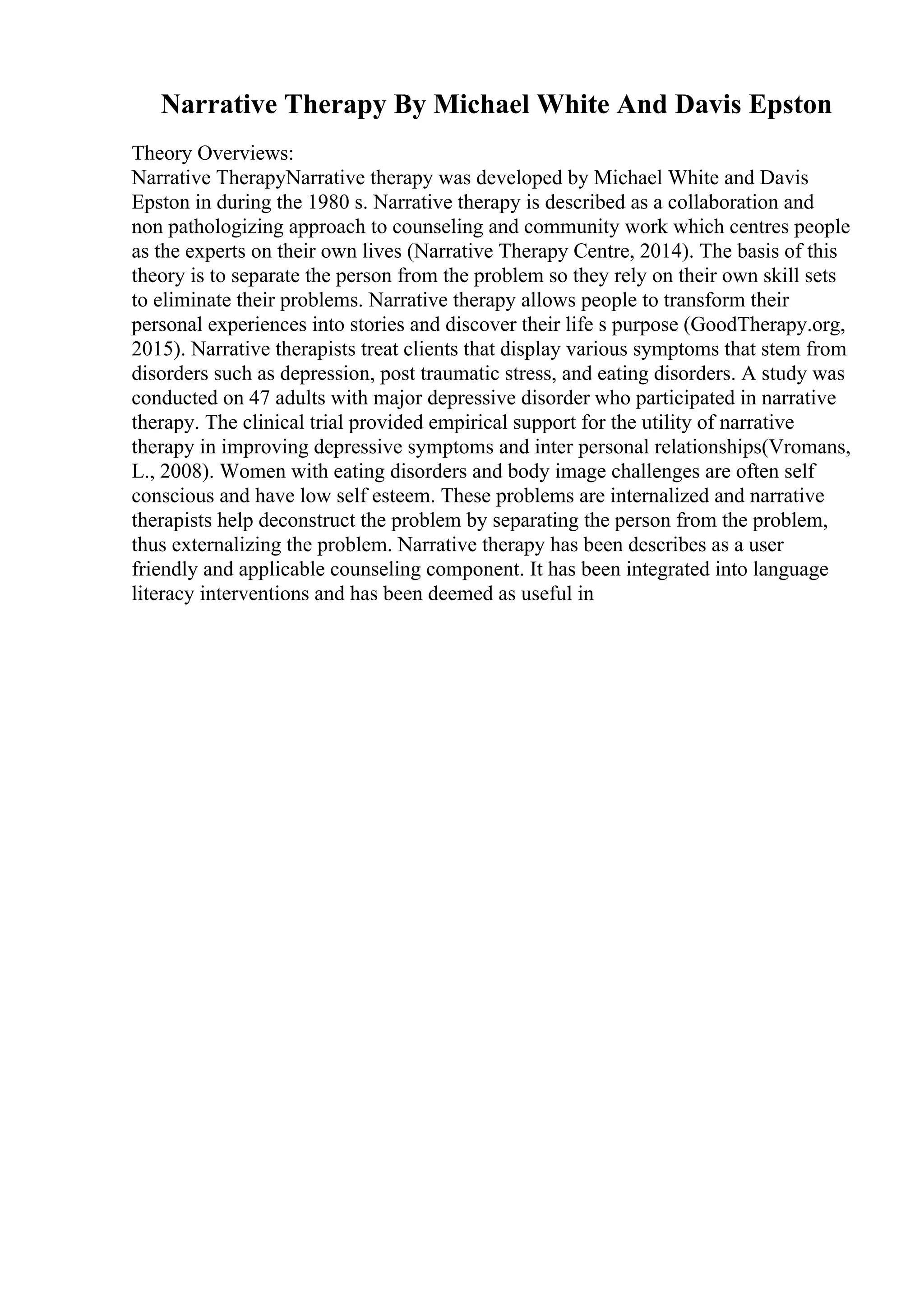 Example Of A Narrative Essay | PDF