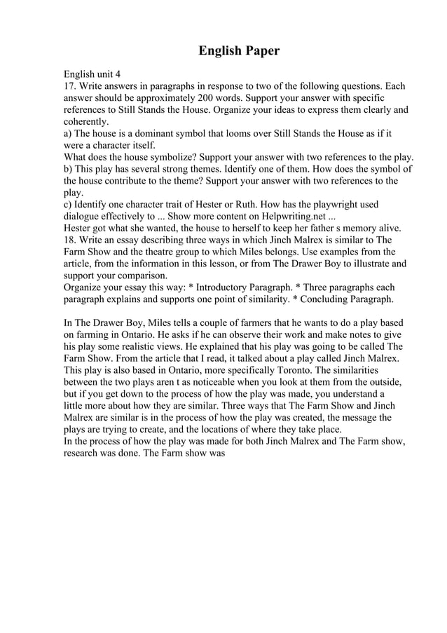 Example Of A Narrative Essay | PDF