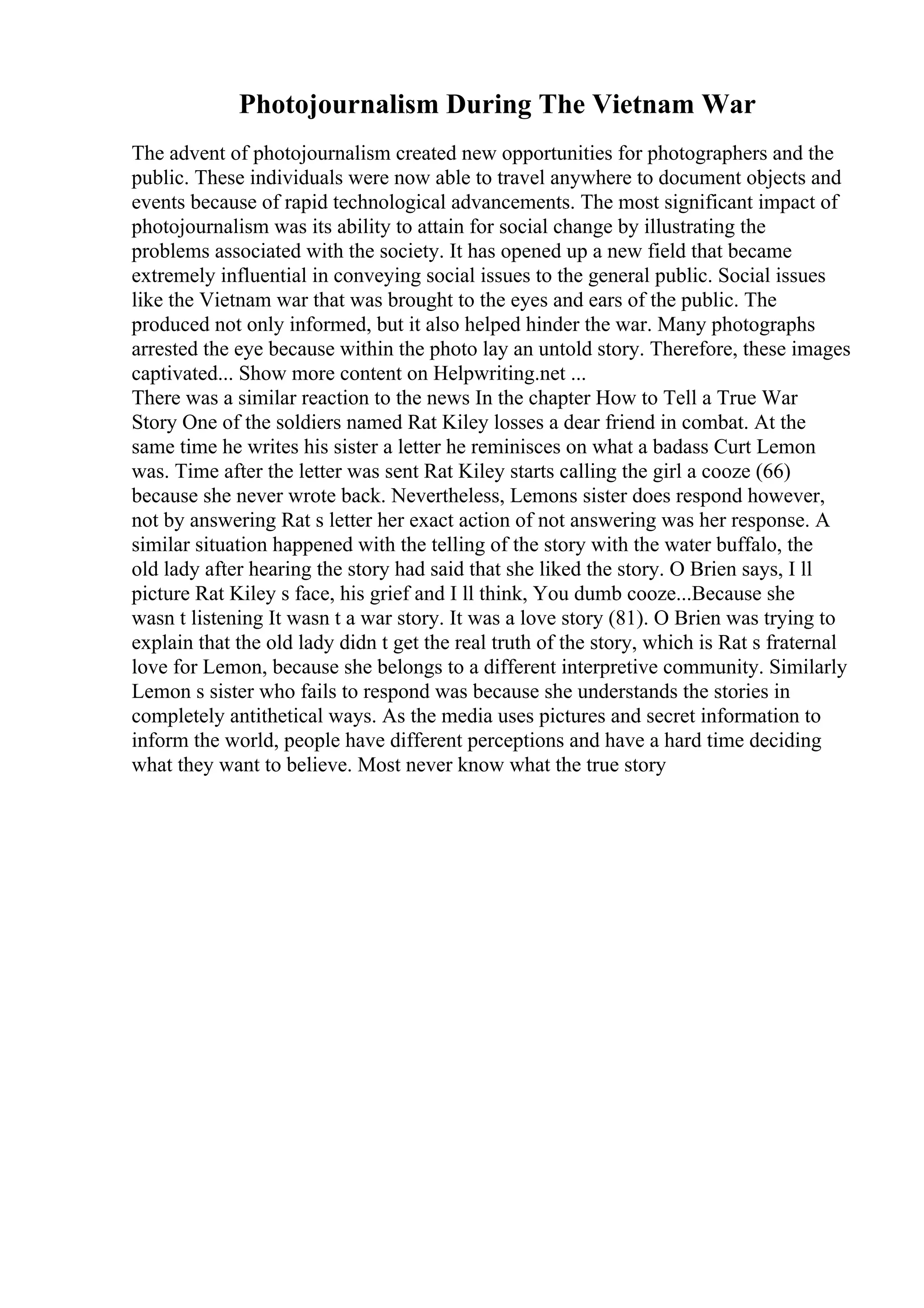 Example Of An English Essay | PDF