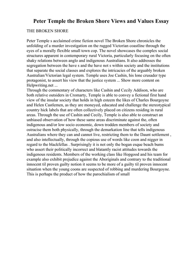 Example Of An English Essay | PDF