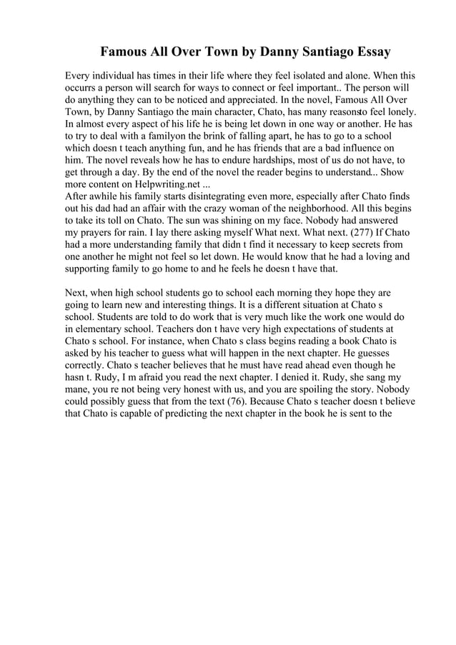 Example Of An English Essay | PDF