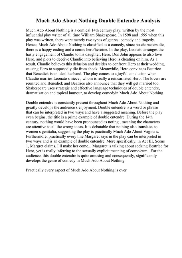 Example Of An English Essay | PDF