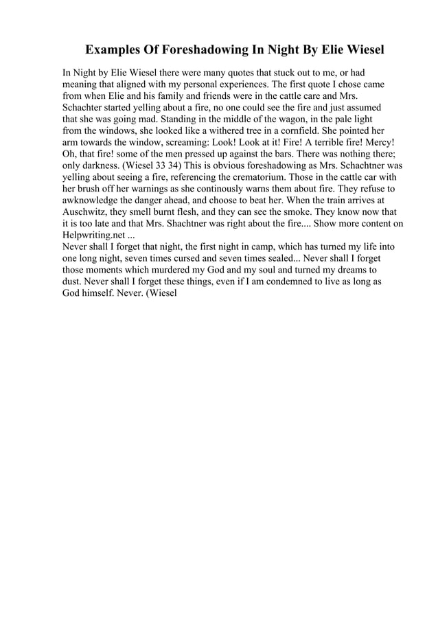 Example Of An English Essay | PDF