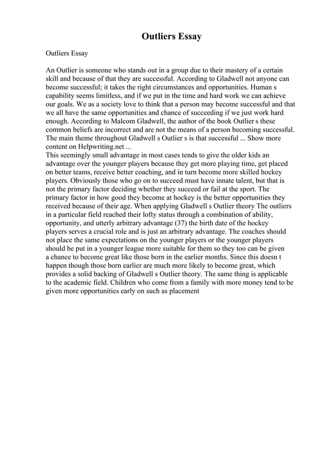 Example Of An Essay About Yourself | PDF