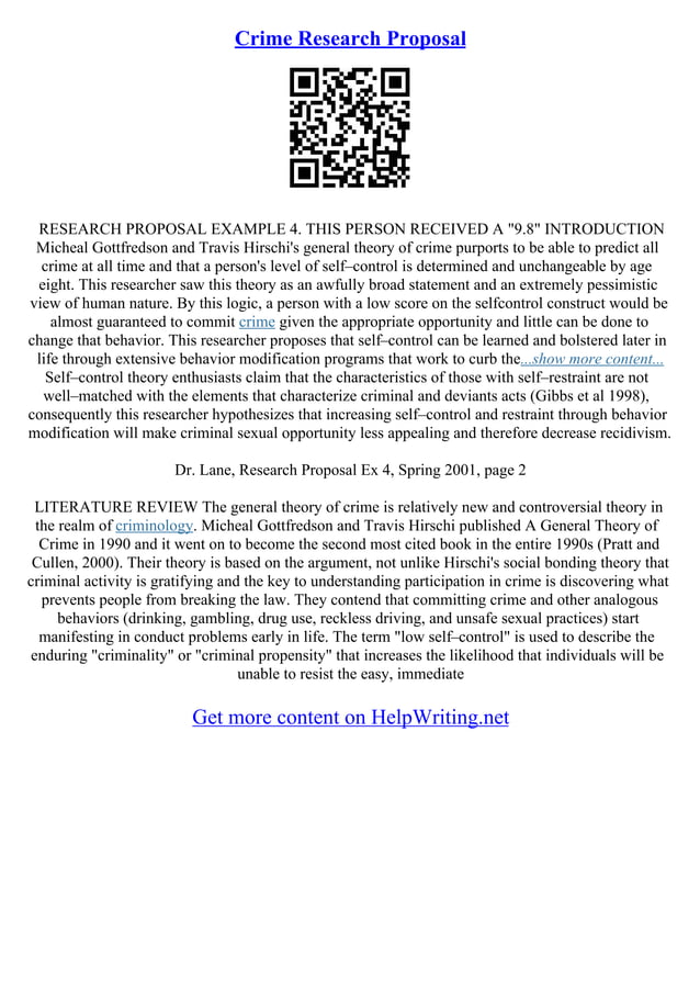 Example Of An Essay Proposal | PDF