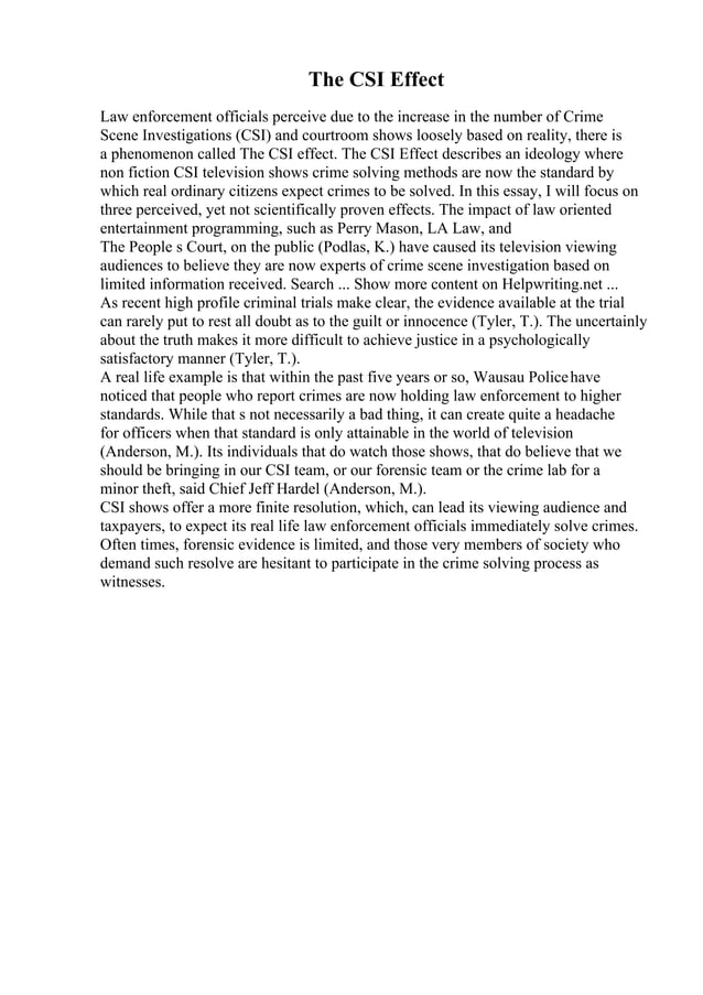 Example Of An Illustrative Essay | PDF