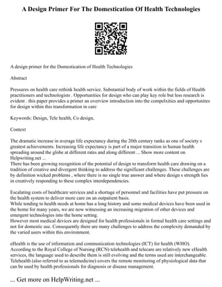 Example Of An Introduction For A Research Paper 7 Introduction | PDF