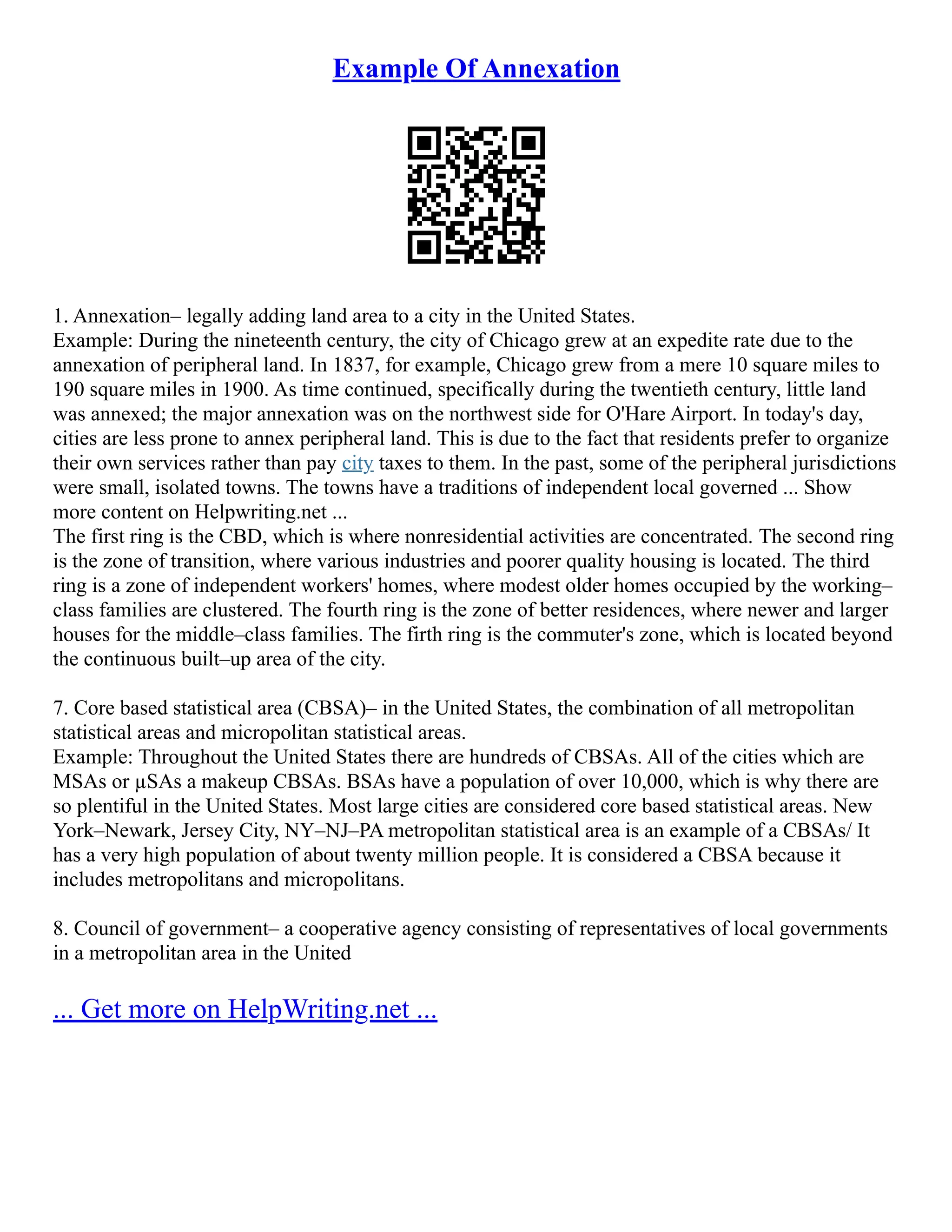 Example Of Annexation | PDF