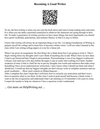 Example Of A Personal Narrative Paragraph. How T | PDF