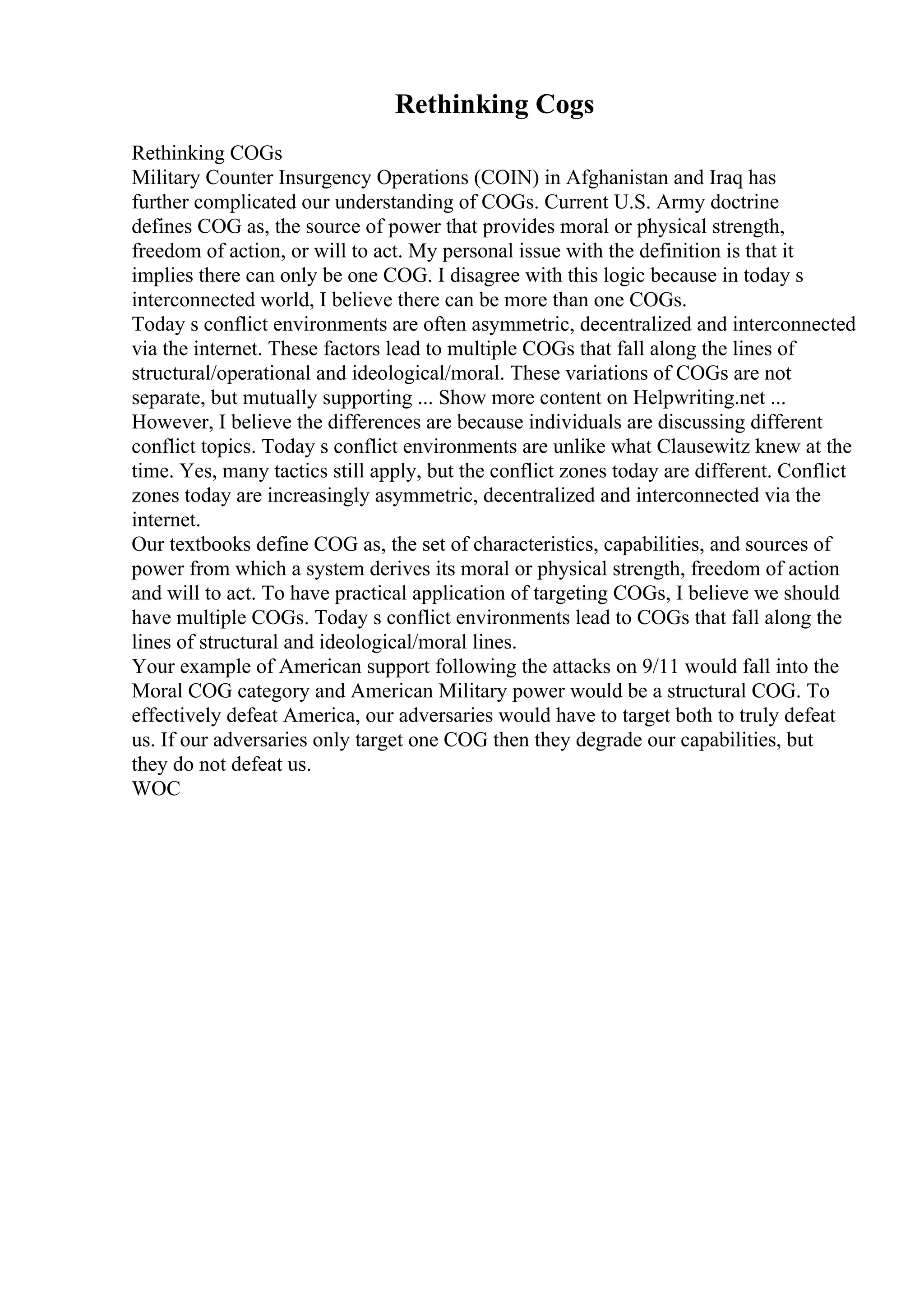 Example Of A Profile Essay | PDF