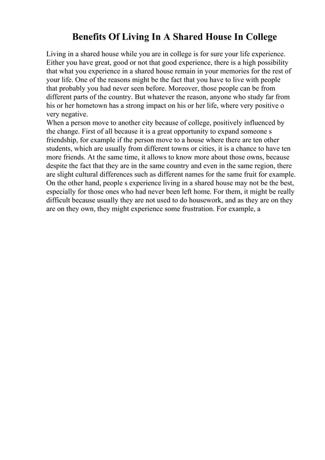 Example Of A Profile Essay | PDF