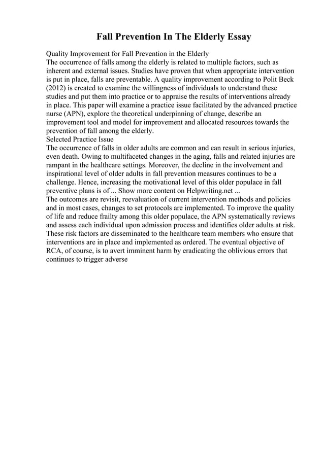 Example Of A Profile Essay | PDF