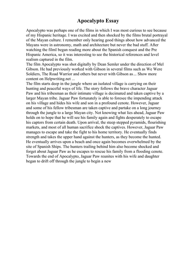 Example Of A Profile Essay | PDF