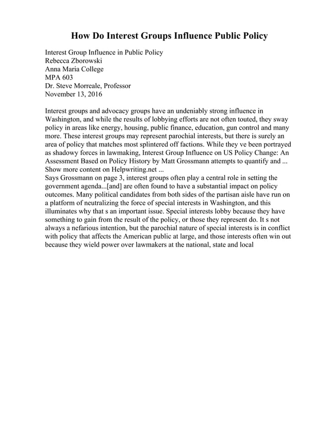 Example Of A Profile Essay | PDF