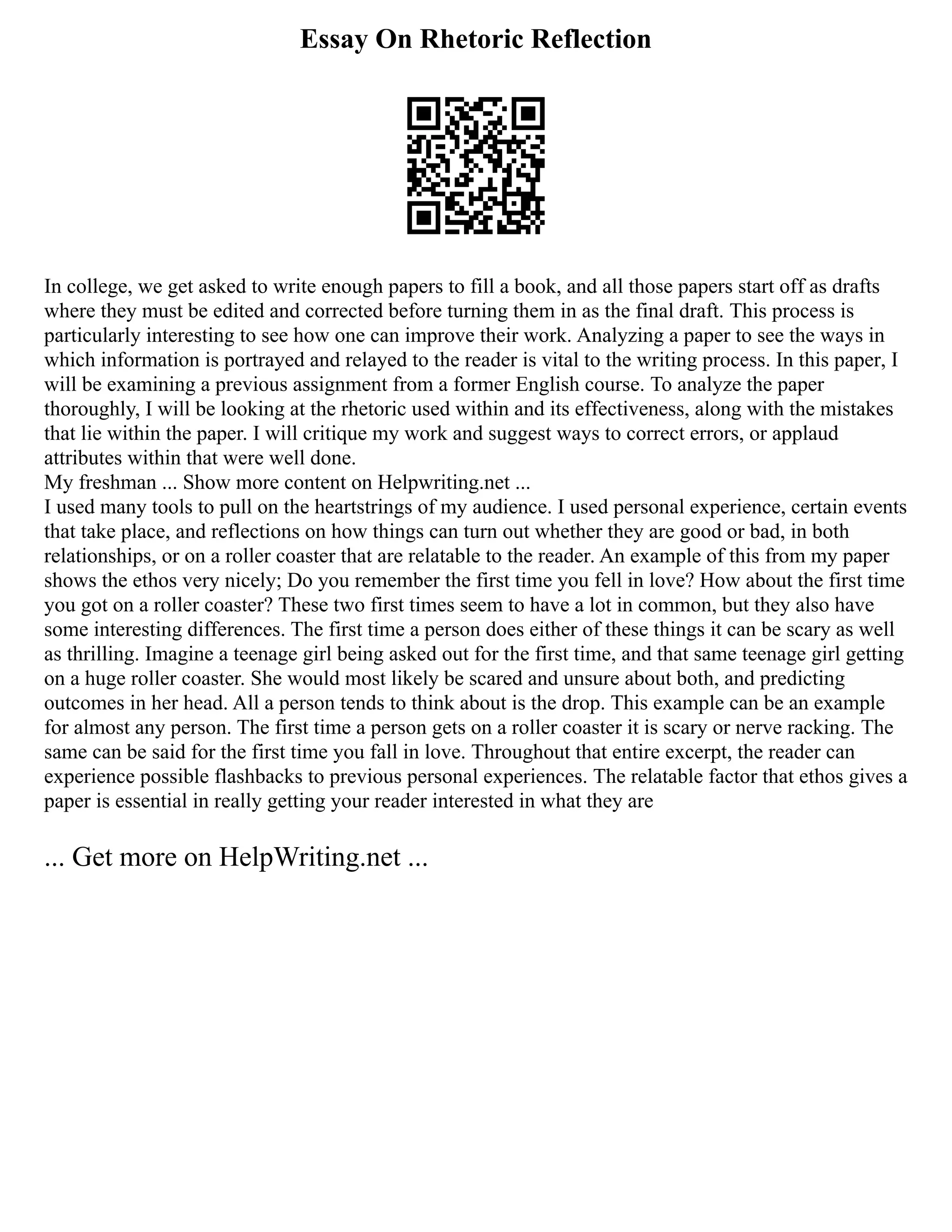 Example Of A Reflection Paper On An Interview - 02 | PDF