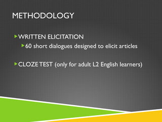 Example of article presentation | PPT