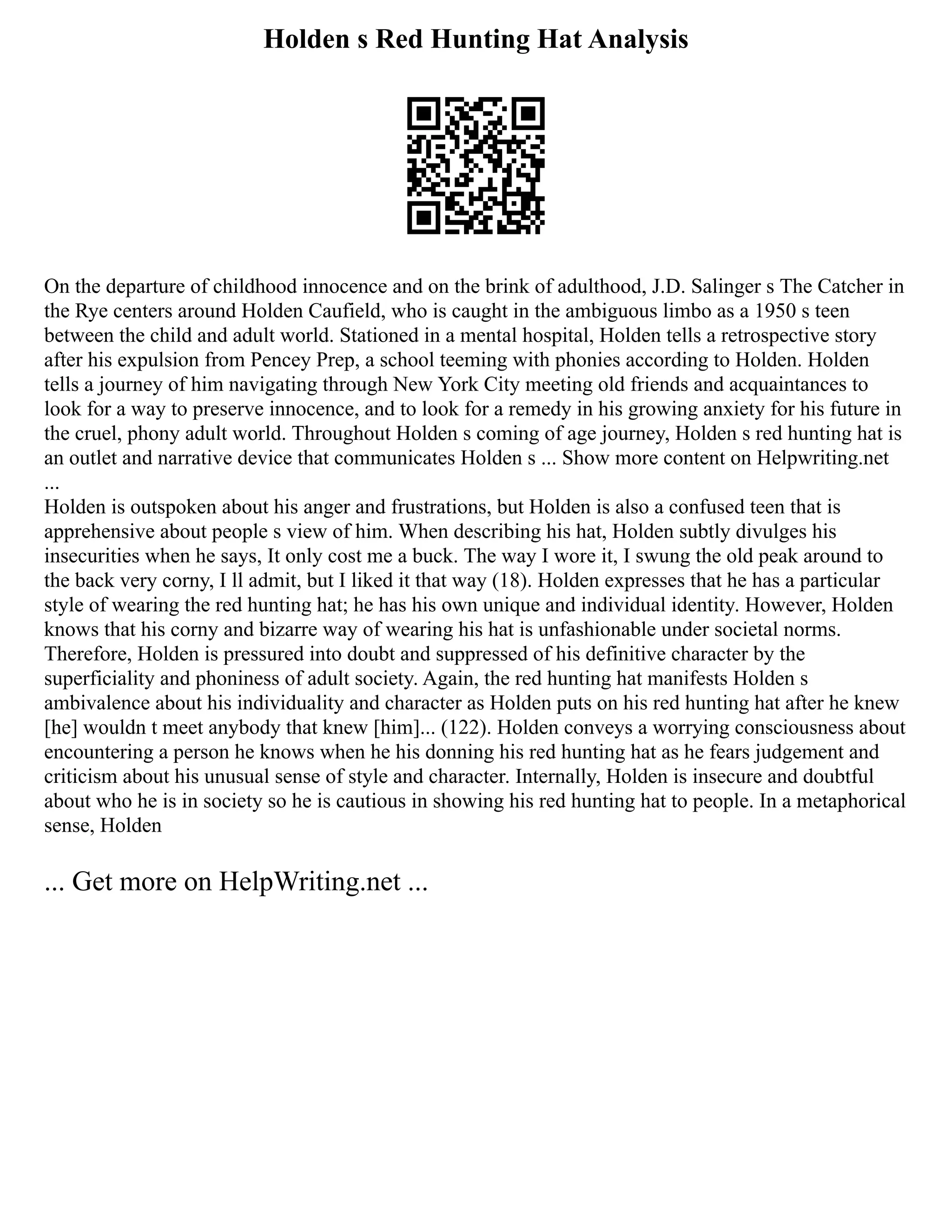 Example Of Body Of Research Paper. S | PDF