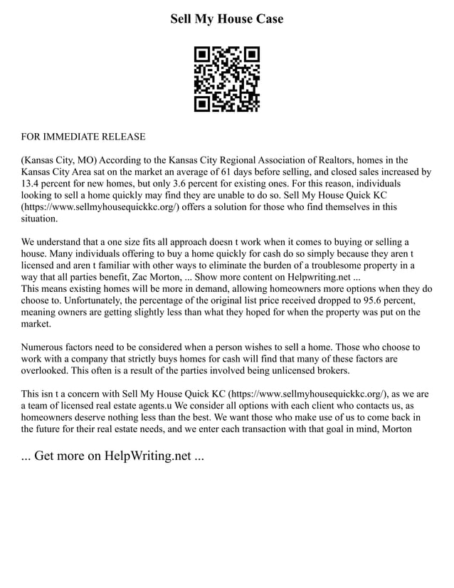 Example Of Case Analysis Writing | PDF