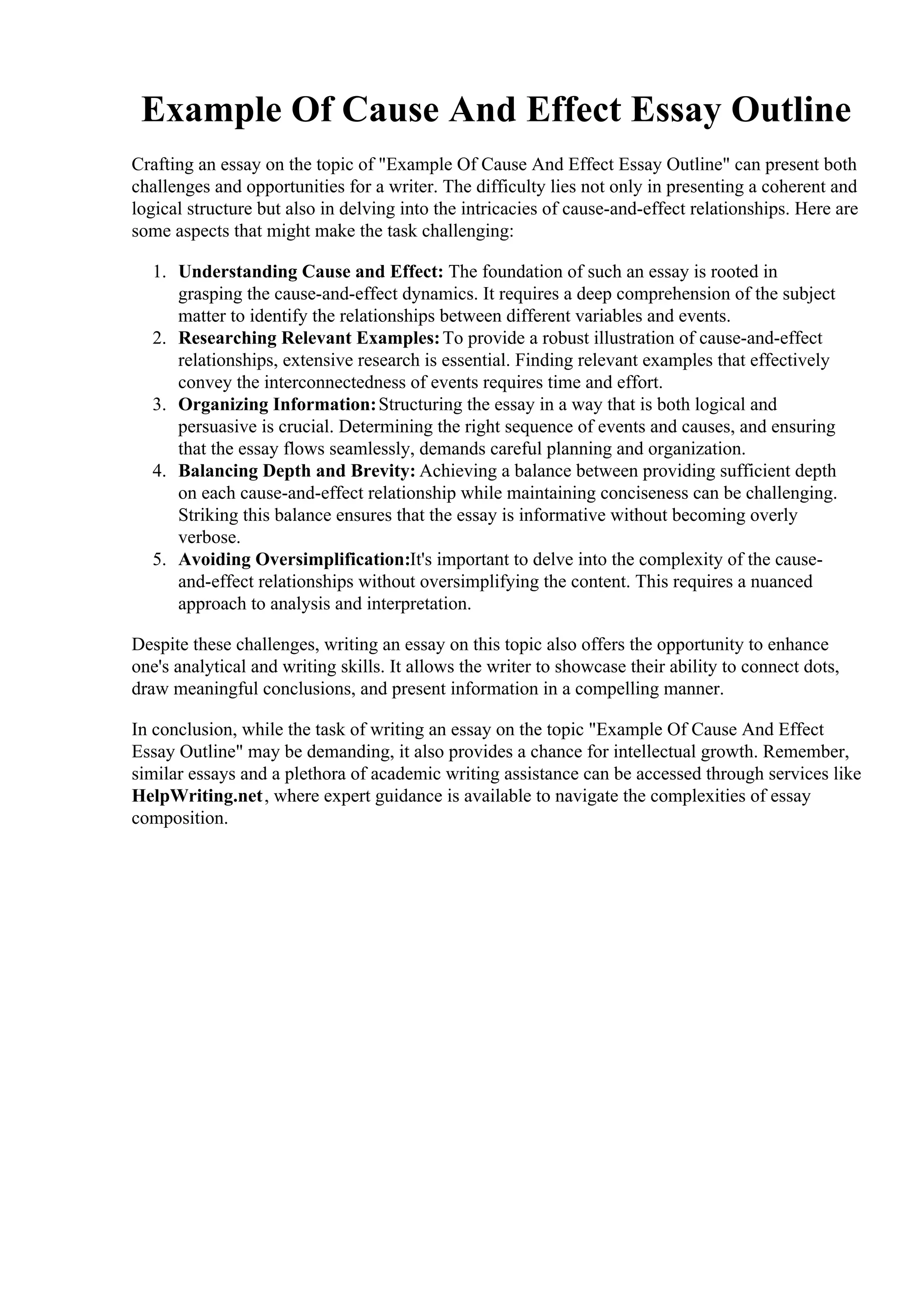 Example Of Cause And Effect Essay Outline.pdf