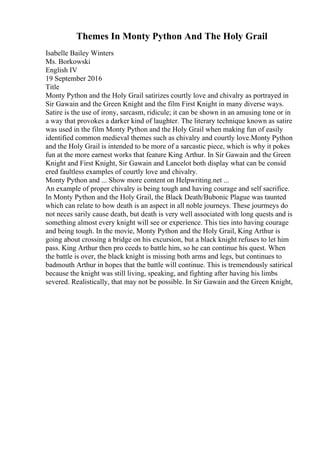 Example Of Classification And Division Essay | PDF