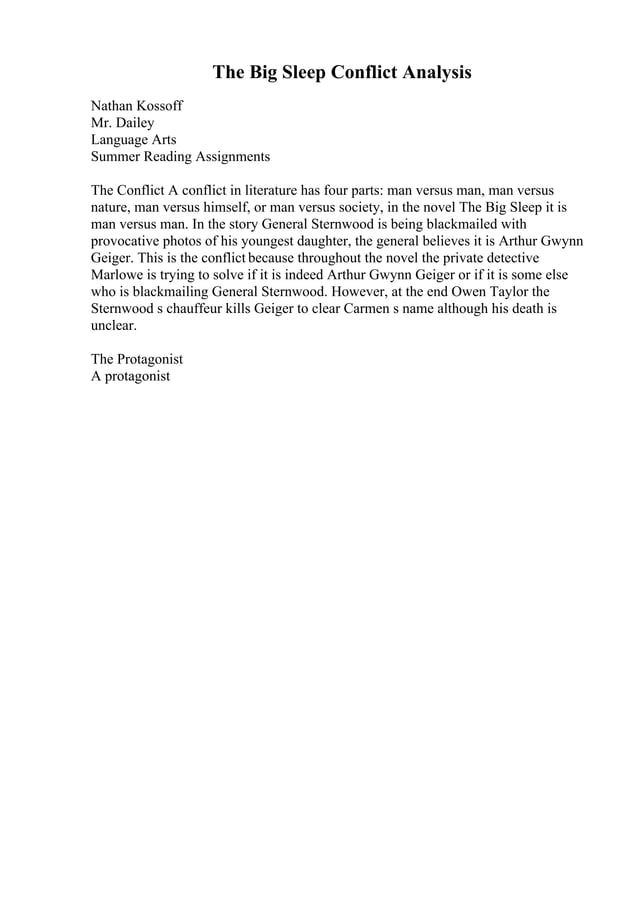 Example Of Classification And Division Essay | PDF