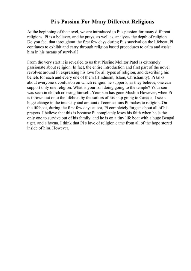 Example Of Classification And Division Essay | PDF