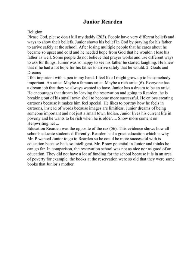 Example Of College Admission Essay | PDF